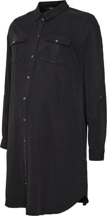 Vero Moda Damen Vmmsigga Ls Short Dress Blck Ga Noos, Schwarz, XS EU