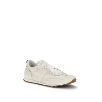 Brunello Cucinelli Womens White Calf Leather Bos Taurus Low Top Sneakers