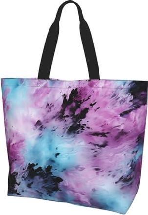 Generic Couleur Estomp&eacute;e Sac Fourre-Tout Imperm&eacute;able Tote Bag D&eacute;contract&eacute; Sac A Main Femme Pour Shopping Travail Plage