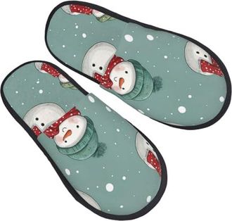 Generic Chaud Hiver Pantoufles Bonhomme de neige mignon de No&euml;l Accueil Slippers Classiques Chaussons dint&eacute;rieur pour Homme Femme Hiver M