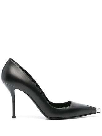 Alexander McQueen escarpins Punk 90 mm en cuir - Noir
