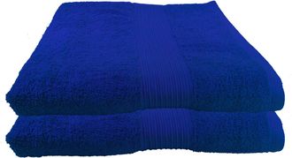 Julie Julsen 2er Pack Saunatücher 28 Farben erhältlich Reine Baumwolle Qualität 500 GSM Saunatuch Strandtuch Royalblau 80 x 200 cm B-Ware