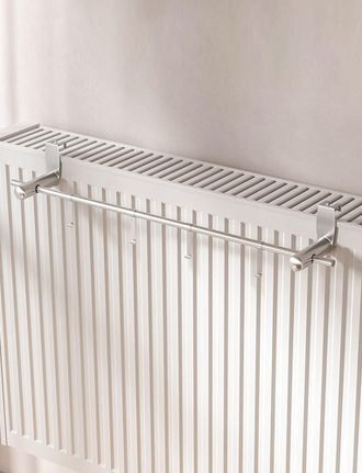 Generic Heizk&ouml;rperregal und Handtuchhalter aus Stahl, kein Stanzen erforderlich, W&auml;schest&auml;nder for Schlafzimmer, Badezimmer, K&uuml;che, Flur, platzsparend(Single 