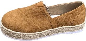 Generic Chaussures plates d&eacute;contract&eacute;es confortables &agrave; bout rond pour femme - &Eacute;l&eacute;gantes et polyvalentes - Respirantes et confortables - Pour la marche et le t