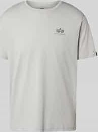 Alpha Industries T-Shirt mit Label-Print und Rundhalsausschnitt