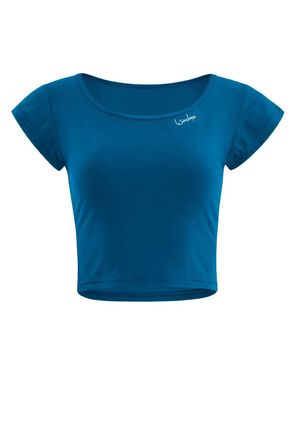 Winshape Winshape Damen Functional Light and Soft Cropped Kurzarmshirt Aet137ls T-Shirt, Teal Green, XL EU