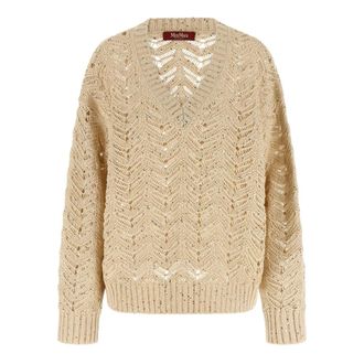 Max Mara Damen, Strickwaren, Beige, LGr&ouml;&szlig;e