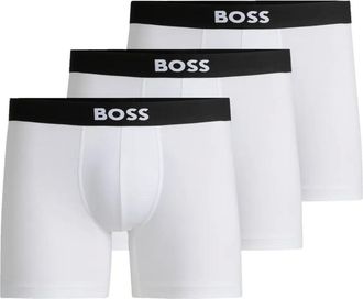 BOSS lot de trois boxers stretch - Blanc