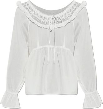 Poss&eacute; Posse, Femme, Blouses et Chemises, Blanc, Taille: 38 FR Danielle Blouse