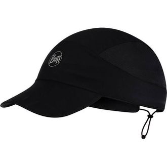 Buff Herren Laufsport Cap Pack Run Cap R-Solid Black