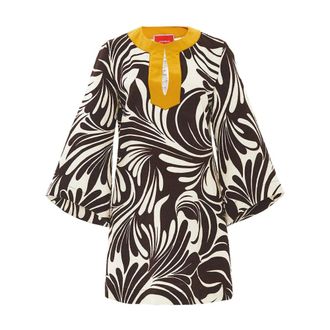 La DoubleJ Kaftan Mini Kleid - - Blouses & Shirts - Damen - Braun - XS