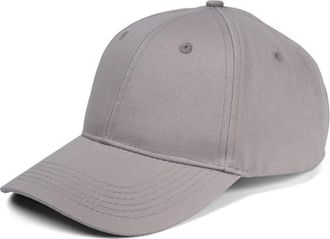 styleBREAKER Casquette de Baseball Unisexe à 6 Panneaux en Coton brossé, Fermeture à Crochet et Boucle réglable, Design uni pour Hommes et Femmes, Gris