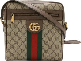 Gucci Pre-owned Ophidia Small Messenger Bag GG Supreme - Femme - Pre-owned - Beige - Taille: ONE Size