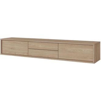 Selsey Selsey - Moddern - TV-Lowboard mit Schubladen und Wandmontageoption, Eiche, 180 cm