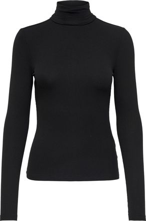 Only Damen Onlsille Roll Neck Top JRS Noos Langarmshirt, Schwarz,XL