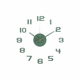 Karlsson Wanduhr DIY Sunset Numbers - Grün - Ø35cm - Rund - Polypropylen - PP - Wanduhr Modern Wohnzimmer - Wanduhren