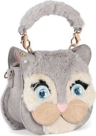 Braccialini Sac &agrave; bandouli&egrave;re en forme de chat - Femme - Sacs - Gris - Taille: ONE Size