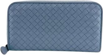 Bottega Veneta Portefeuille long Pre-owned Intrecciato (bi-pli) - Femme - Pre-owned - Bleu - Taille: ONE Size