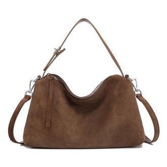 Generic Sac &agrave; bandouli&egrave;re en daim avec sangle r&eacute;glable, sac fourre-tout &eacute;l&eacute;gant pour femme, sac &agrave; bandouli&egrave;re souple en daim pour bureau et usage quotidien, c
