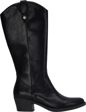 Refresh Femme, Chaussures, Noir, Taille: 38 EU Botte Haut de Gamme &agrave; Fermeture &Eacute;clair