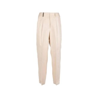 PESERICO Damen, Hosen, Beige, MGr&ouml;&szlig;e