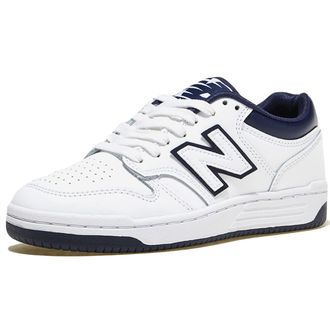 New Balance Herren 480 Sneaker, White Navy, 40.5 EU