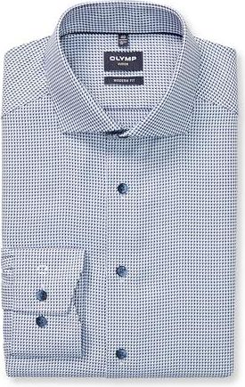 Olymp Luxor Chemise &agrave; manches longues pour homme, faux uni, 054, coupe moderne, 21,16 Royal Kent, Marine 18., 41