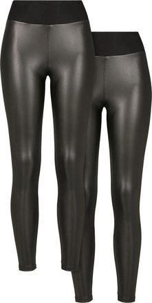 Urban Classics Leggings 2er-Pack f&uuml;r Damen (Schwarz)