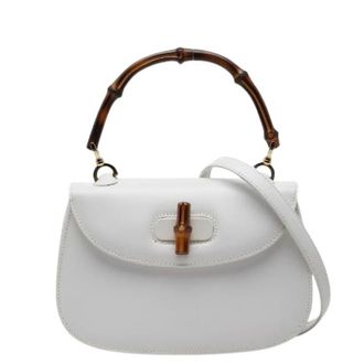 Gucci Sac &agrave; main en cuir Bamboo 1947 Pre-owned - Femme - Pre-owned - Blanc - Taille: ONE Size