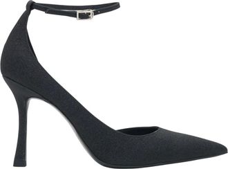 Estro & Luminara Femme, Chaussures, Noir, Taille: 40 EU Escarpins &agrave; talons aiguilles hauts avec boucle de cheville
