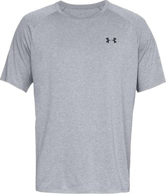 Under Armour Tech T-Shirt f&uuml;r Herren (Hellgrau meliert/Schwarz)