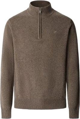 Hackett Pull droit col montant zipp&eacute; en laine