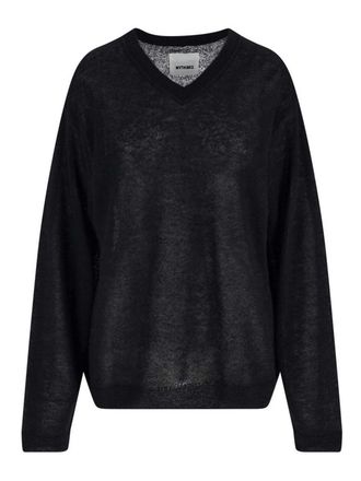 MYTHINKS Pull Col Rond - Noir