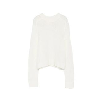 Lisa Yang Round-Neck Strickwaren - - Knitwear - Damen - Wei&szlig; - S