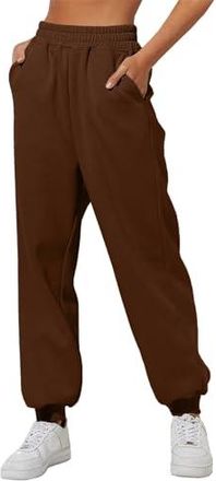Generic Pantalon de survêtement décontracté avec poches pour femme - Coupe ample et confortable - Pantalon de détente actif 2025 - Pantalon de course à pied d