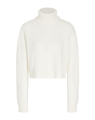 8 by YOOX KNIT CROPPED ROLL-NECK