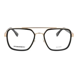 Dsquared2 Homme, Accessoires, Noir, Taille: 55 MM Lunettes Optiques &Eacute;l&eacute;gantes Mod&egrave;le D2