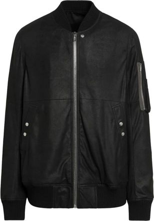 Rick Owens Homme, Vestes, Noir, Taille: L Blouson aviateur Classic Flight