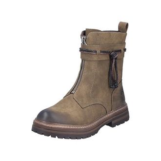 Rieker Femme 93068 Bottes de Motard, Vert, 37 EU