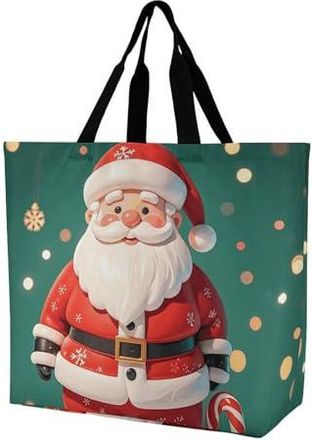 Generic P&egrave;re No&euml;l Sac Courses L&eacute;ger Sacs De Courses Imperm&eacute;able Sac Cabas Pour Voyage Travail Shopping