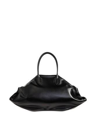 Alexander McQueen Womens Shoulder Bag Maxi Manta Black Calfskin