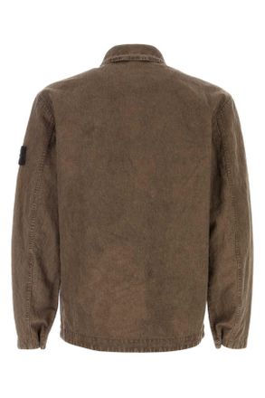 Stone Island Grey Camicie Shirt