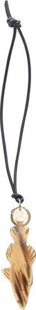 J.W.Anderson Femme, Accessoires, Beige, Taille: ONE Size Horn-crafted Fish Charm