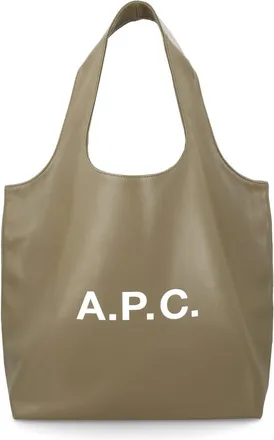 A.P.C. Womens Military Green Tote Bag Polyurethane Handbags Hand