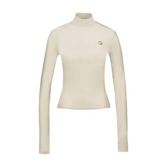 Coperni Unisex Nylon High-Neck T-Shirt Beige