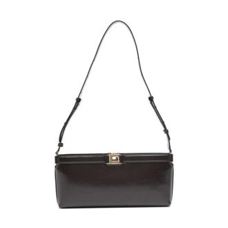 Elisabetta Franchi Femme, Sacs, Brun, Taille: ONE Size Sac bandouli&egrave;re rectangulaire