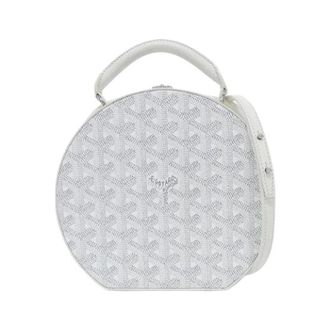 Goyard Pre-owned Alto Coated Canvas Calf Shoulder Bag - - Pre-owned - Damen - Wei&szlig; - ONE SIZE