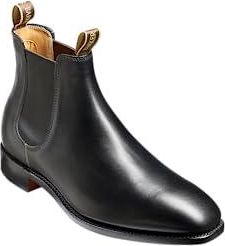 Barker Mansfield Bottines Chelsea pour homme - Bottines en cuir de qualit&eacute; sup&eacute;rieure fabriqu&eacute;es &agrave; la main pour une tenue formelle et d&eacute;contract&eacute;e, Noir, 44 