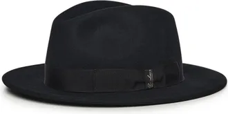 Borsalino Homme, Accessoires, Noir, Taille: 58 CM Chapeau Fedora Macho en feutre