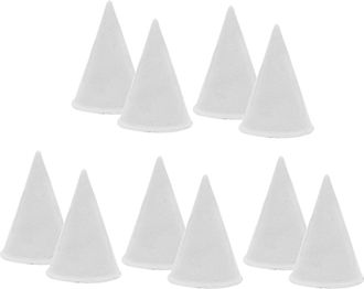 Pretyzoom 10 St&uuml;ck Teiliges Feuerfester Keramik Brennst&uuml;tzn&auml;gel aus Aluminiumoxid Kegelf&ouml;rmige Ofenn&auml;gel f&uuml;r Keramische Brennhilfen Wiederverwendbare T&ouml;pferwerk